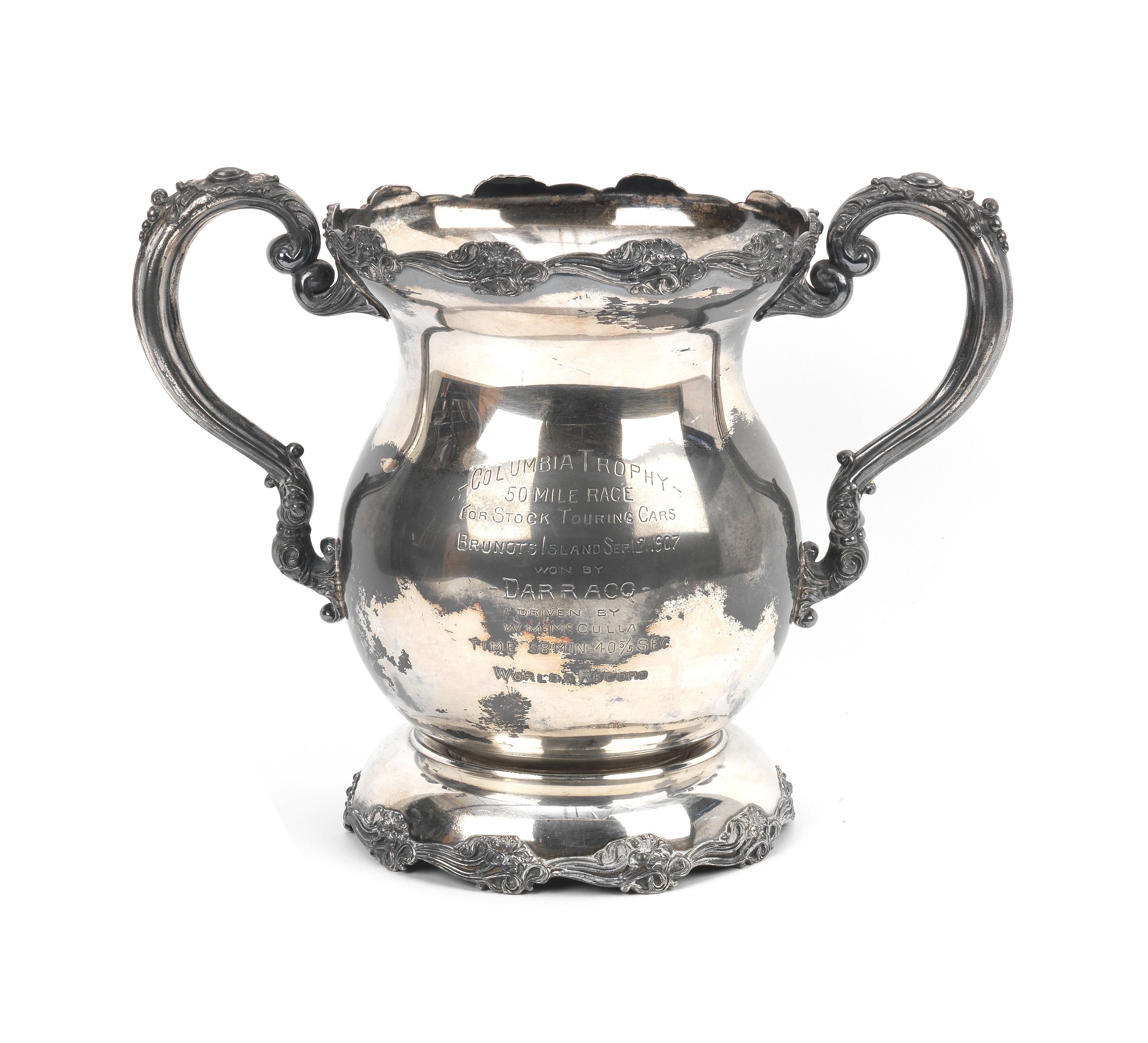 Bonhams Cars : "The Columbia Trophy" presented for the 50 Mile Race for ...