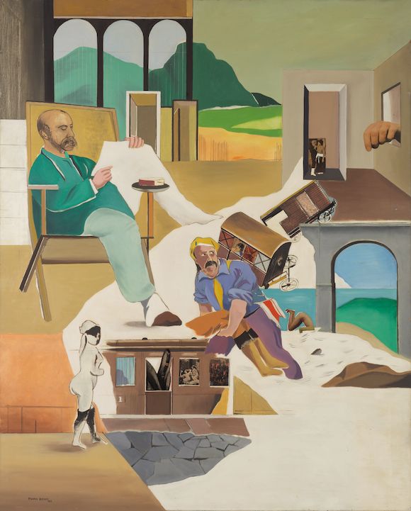 Bonhams : Conroy Maddox (British, 1912-2005) Sir Richard Burton (unframed)