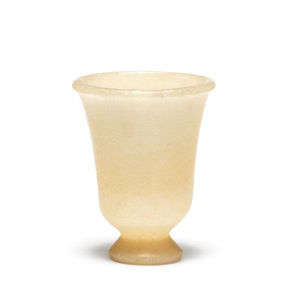 Bonhams : An Egyptian alabaster goblet