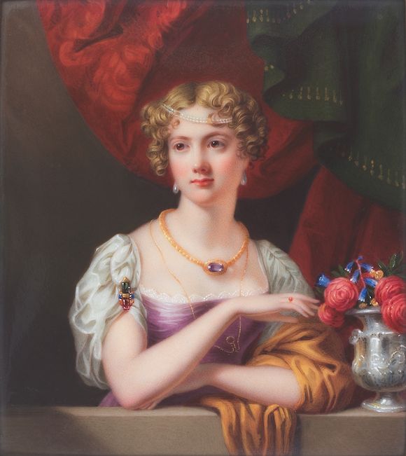 Bonhams : Henry Pierce Bone (British, 1779-1855) Lady Georgiana ...