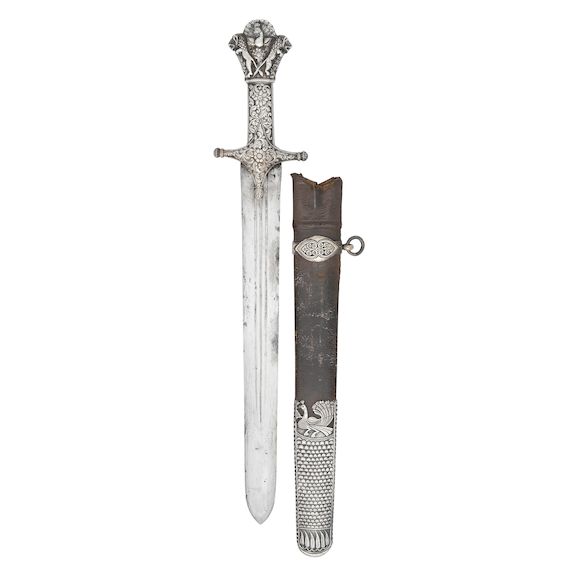 Bonhams : An Unusual Indian Silver-Mounted Broadsword