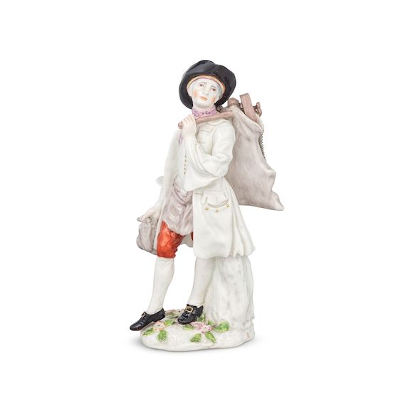 Bonhams : An exceptional Chelsea figure of a Carpenter, circa 1753-55