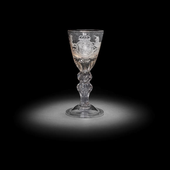 Bonhams A Lauenstein Engraved Royal Armorial Baluster Goblet Mid