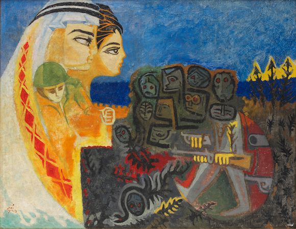 Bonhams : Naim Ismail (Syria, 1930-1979) Golan