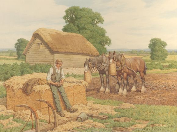 Bonhams : Stanley Anderson (British, 1884-1966) Staunch Friends