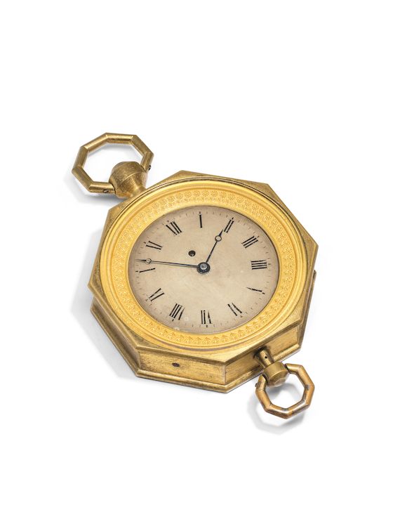 Bonhams : A good second quarter of the 19th century gilt brass quarter ...