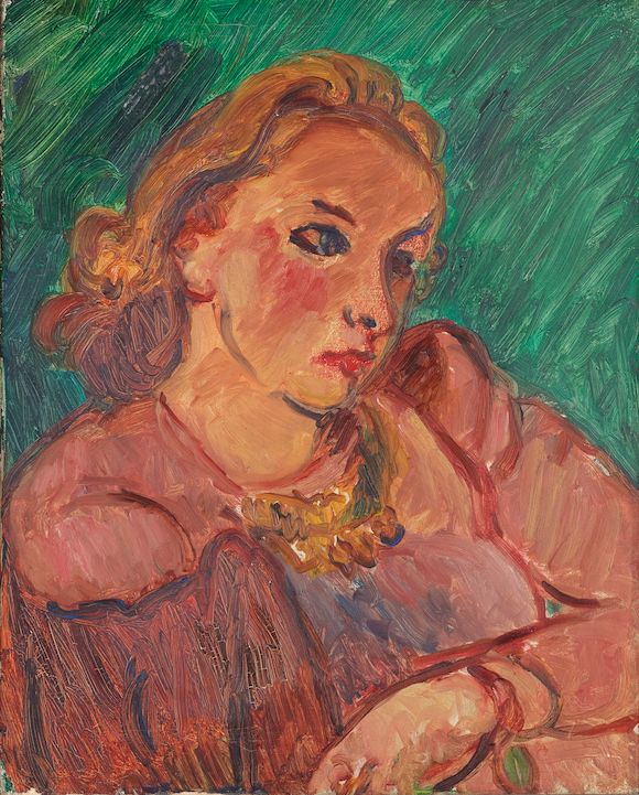 Bonhams : Sir Matthew Smith (British, 1879-1959) Portrait of Elizabeth ...