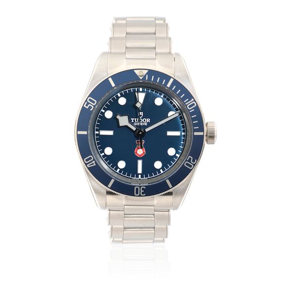 Bonhams : Tudor. A rare Limited Edition stainless steel automatic ...