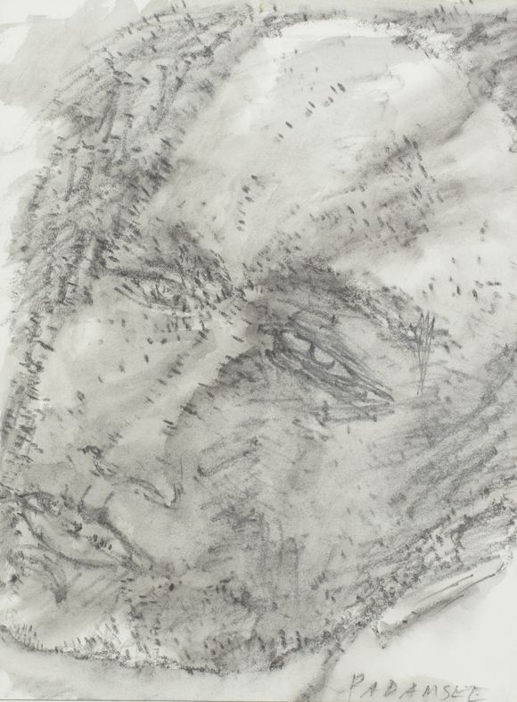 Bonhams : Akbar Padamsee (1928-2020) Untitled (Head of Man)