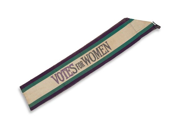 Bonhams : SUFFRAGE - 'VOTES FOR WOMEN' SASH Original 'Votes for Women ...