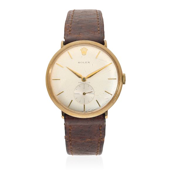 Bonhams : Rolex. A 9K gold manual wind wristwatch Precision, Birmingham ...