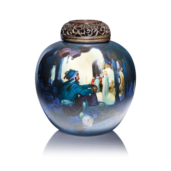 Bonhams : Harry Tittensor for Royal Doulton 'Omar Khayyam' vase, circa 1920