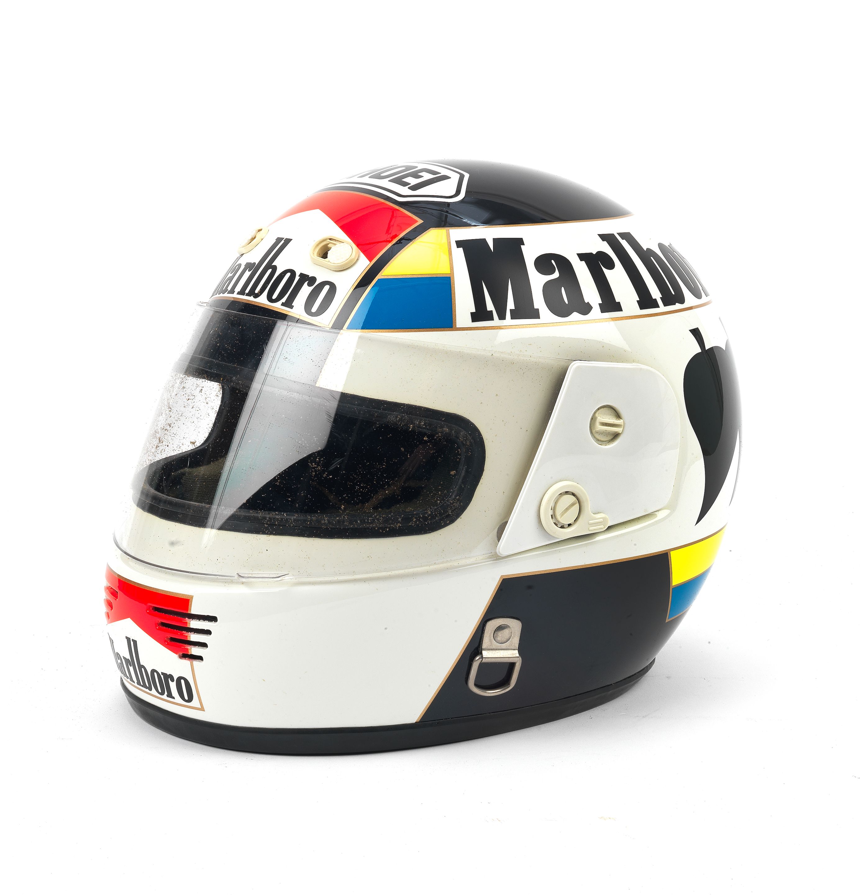 Bonhams Cars : A Stefan Johansson 1985-86 helmet, by Shoei,