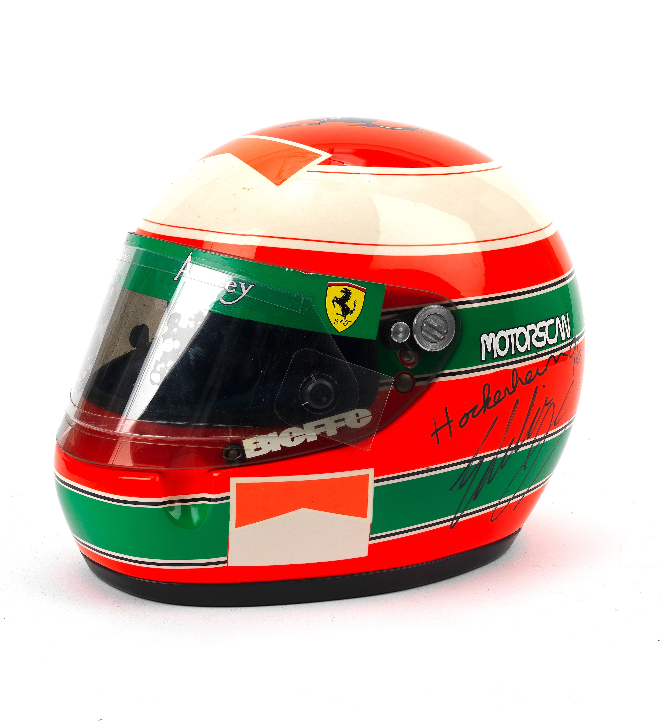 Bonhams Cars : Eddie Irvine's 1996 British Grand Prix spare helmet, by ...