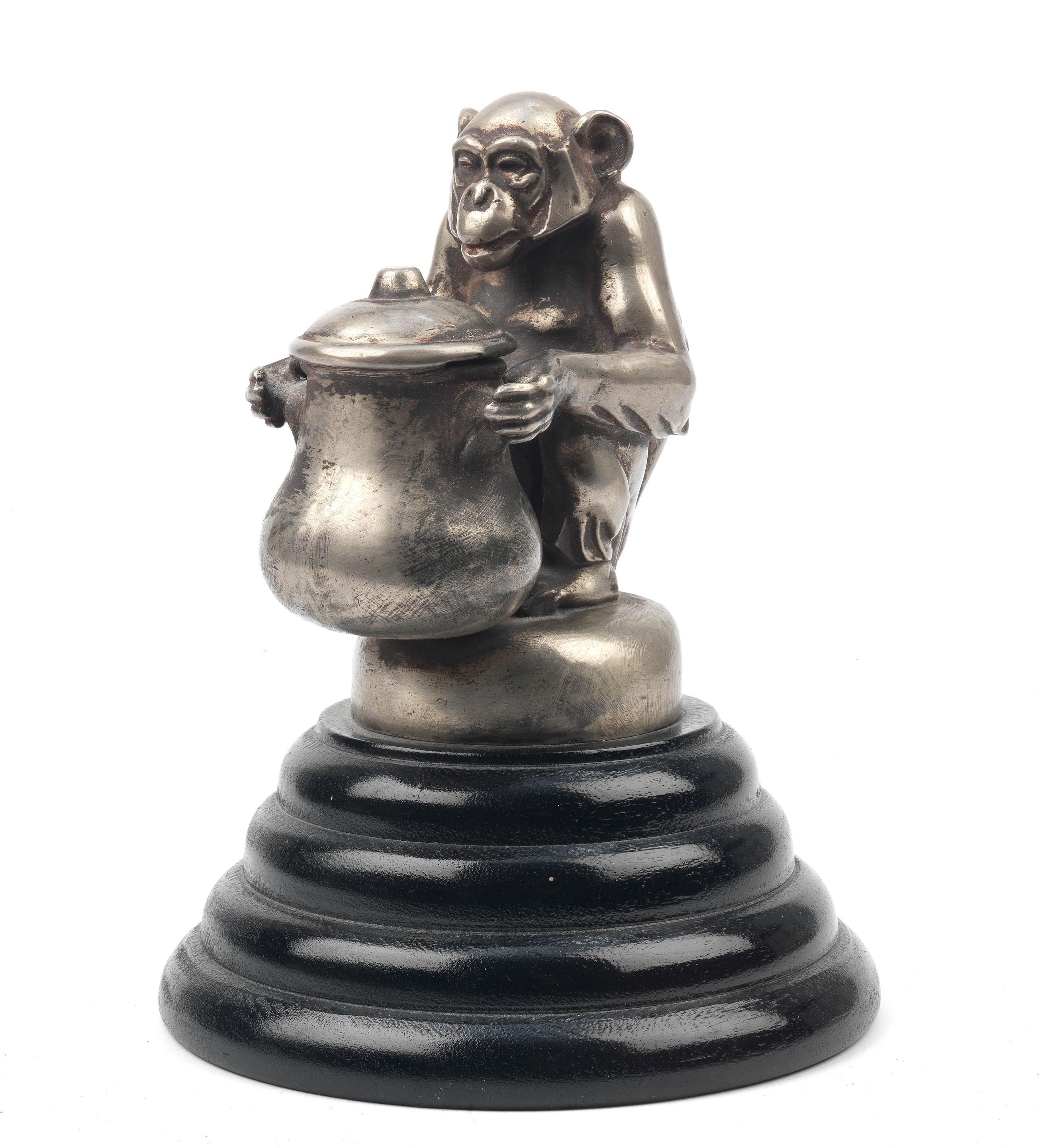 Bonhams Cars : A 'BouBou Monkey with Cooking Pot' mascot by M.Le ...