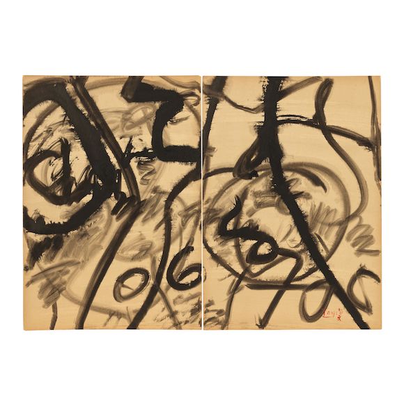 Bonhams Cornette de Saint Cyr : T'ang Haywen (Chinese-French, 1927-1991) Sans titre II