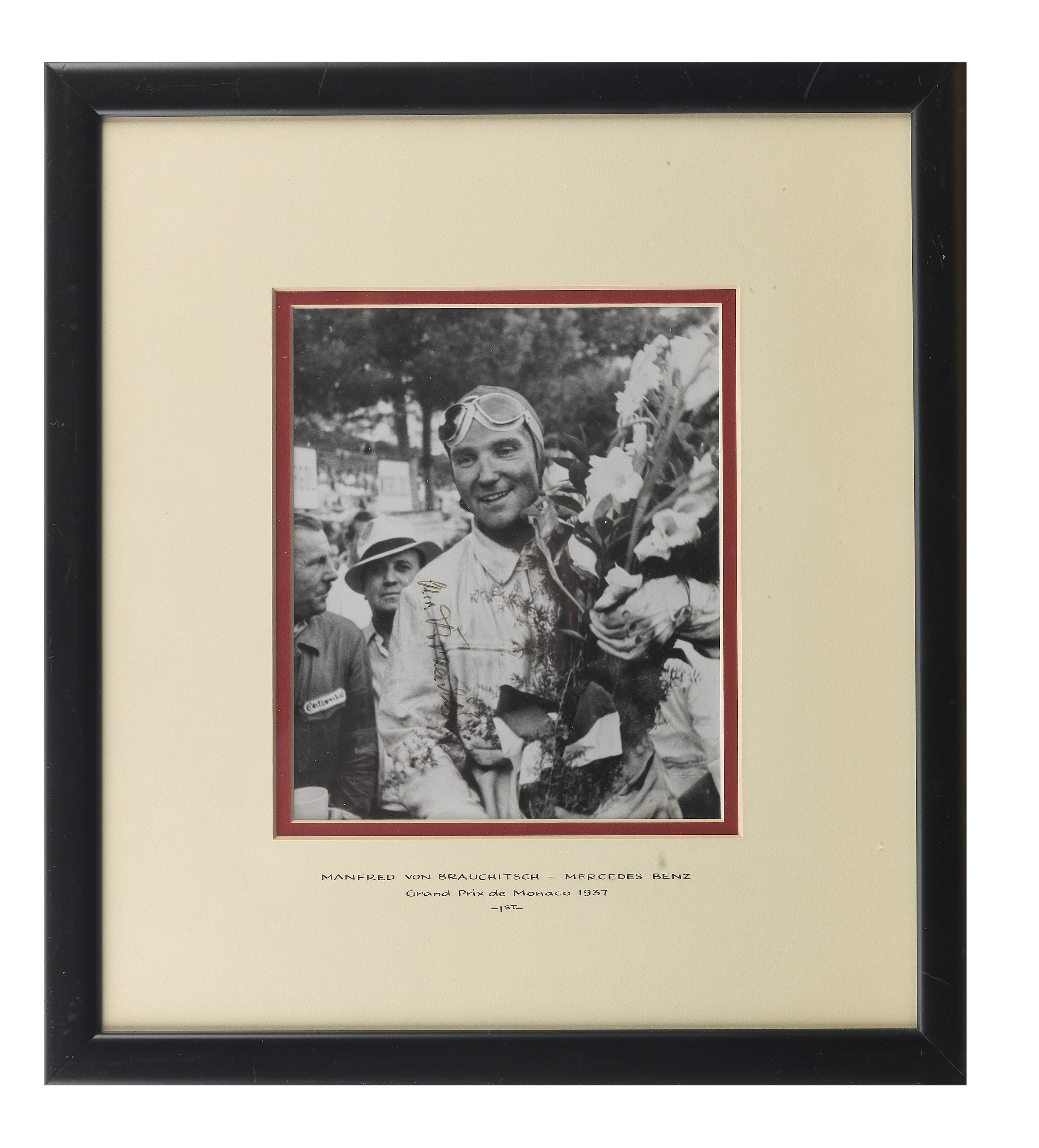 Bonhams Cars : A signed photograph of Manfred von Brauchitsch at the ...