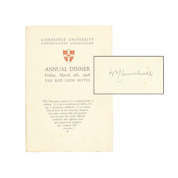 Bonhams : CHURCHILL (WINSTON S.) Signature ("W S Churchill"), on ...