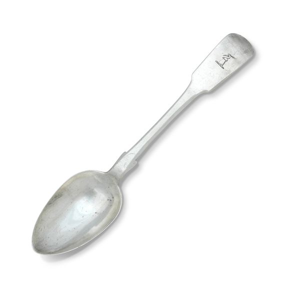 Bonhams : A Scottish provincial fiddle pattern table spoon By John ...