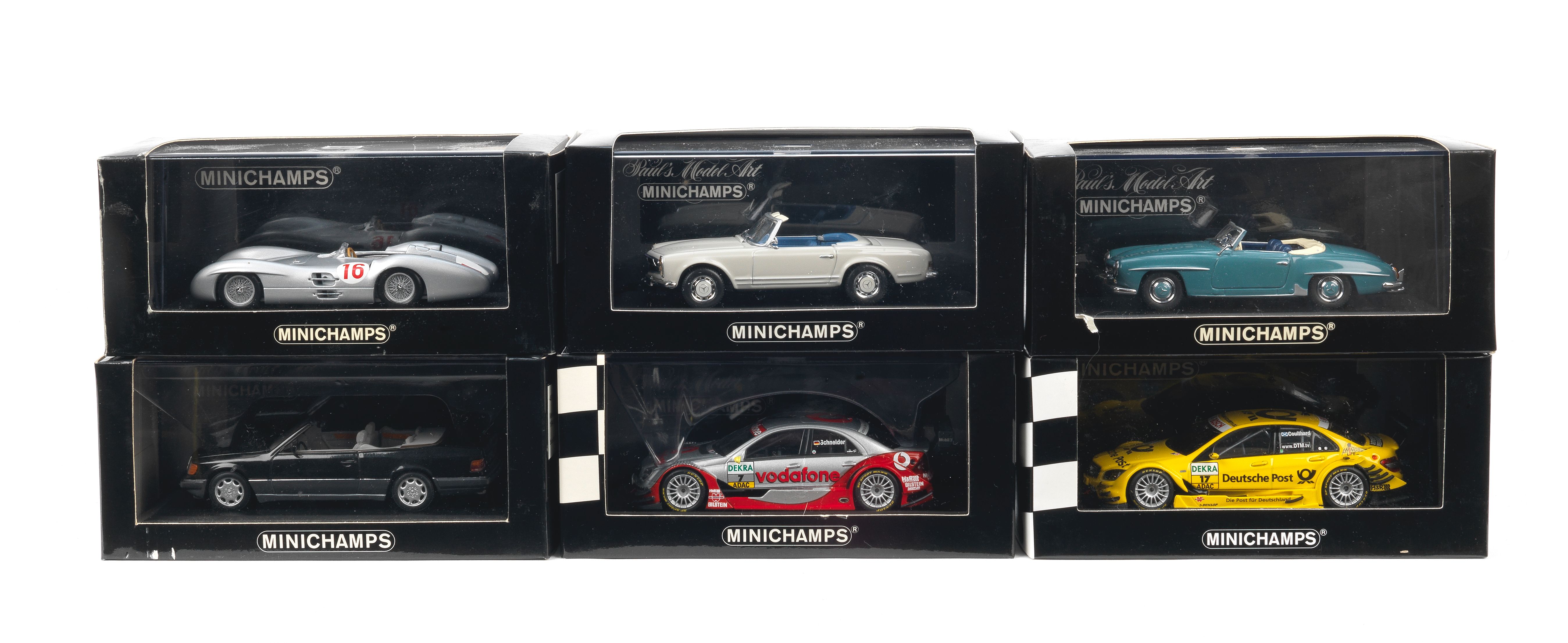 Bonhams Cars : Six boxed 1:43 scale Mercedes-Benz models, by Minichamps ...