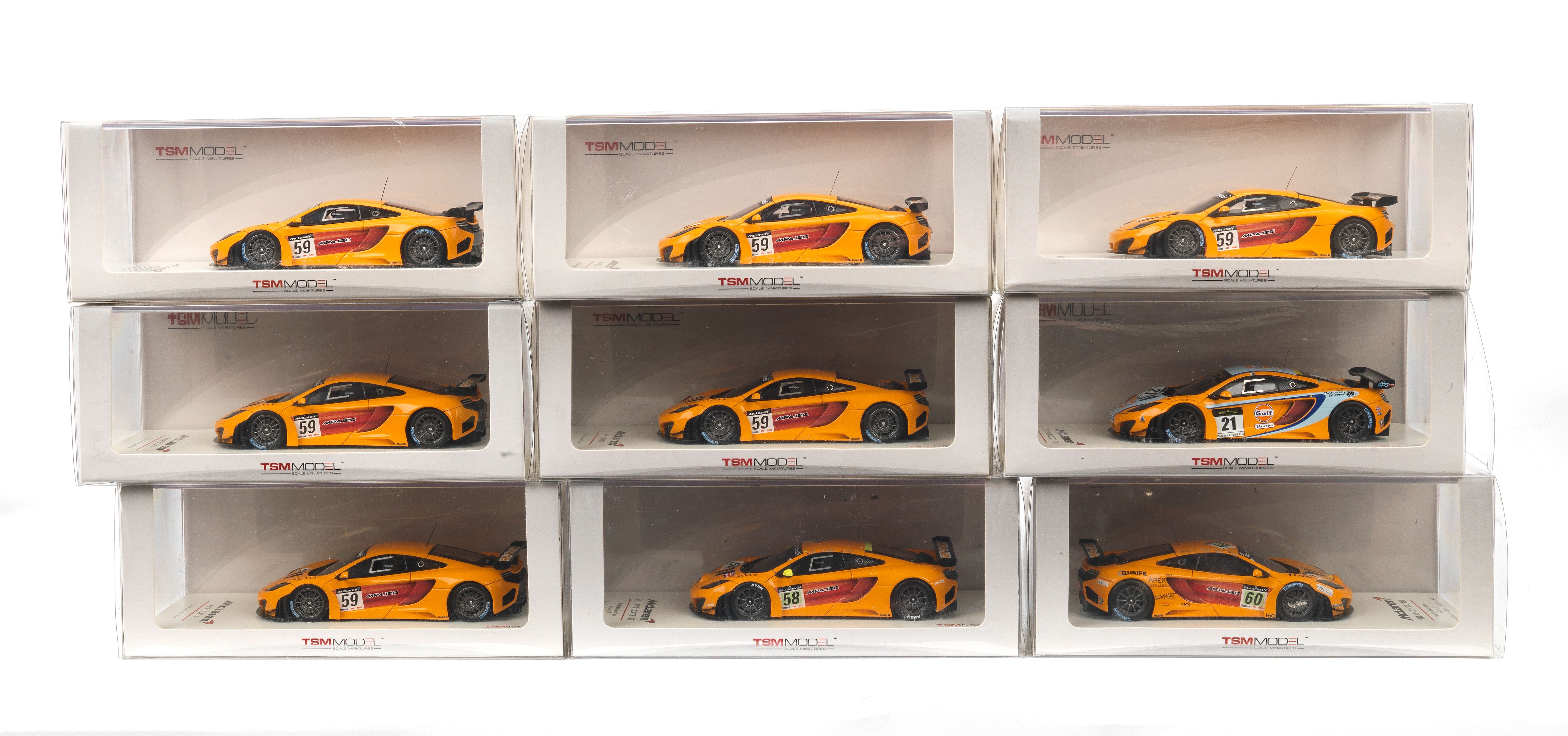Bonhams Cars : Nine boxed 1:43 scale models of 2011 MP4-12C GT3 cars ...