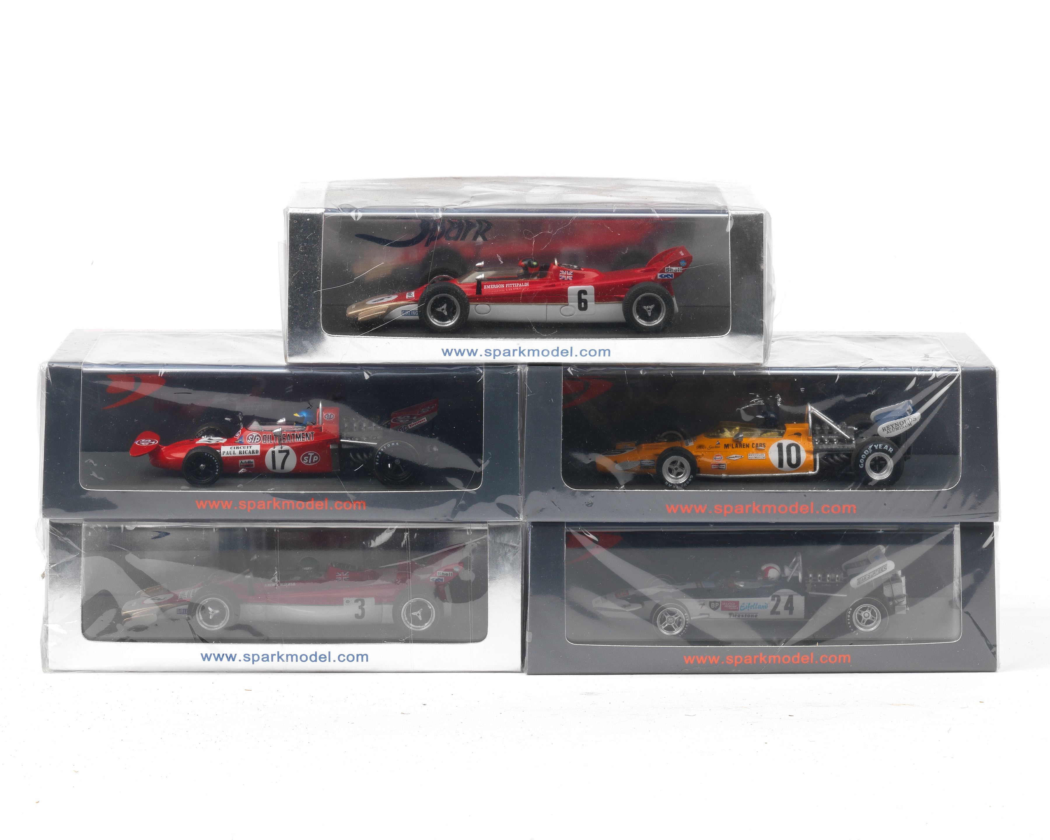 Bonhams Cars : Five boxed 1:43 scale models of 1971 Grand Prix cars, by ...
