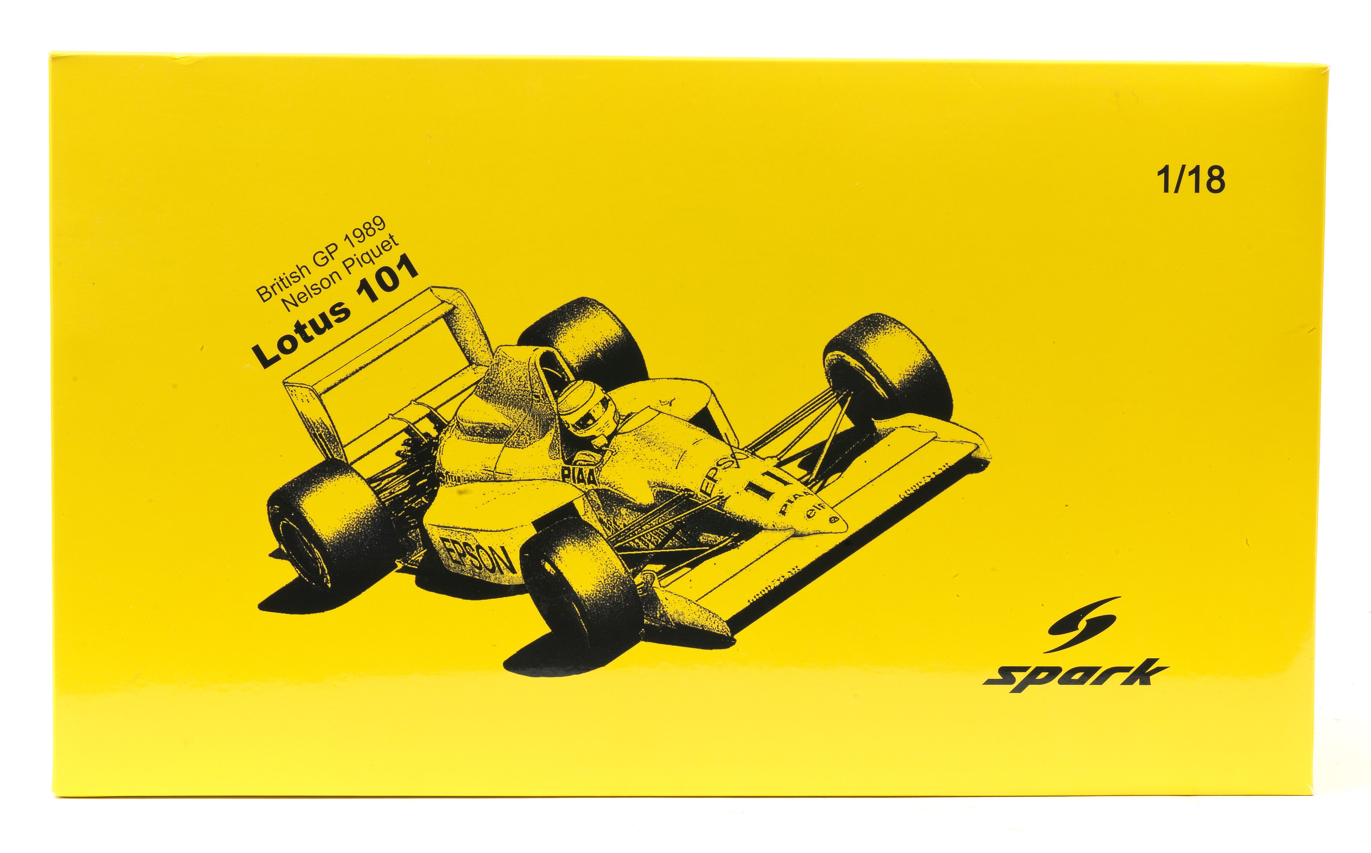 Bonhams Cars : A 1:18 scale model of a Lotus 101 F1 car, by Spark,