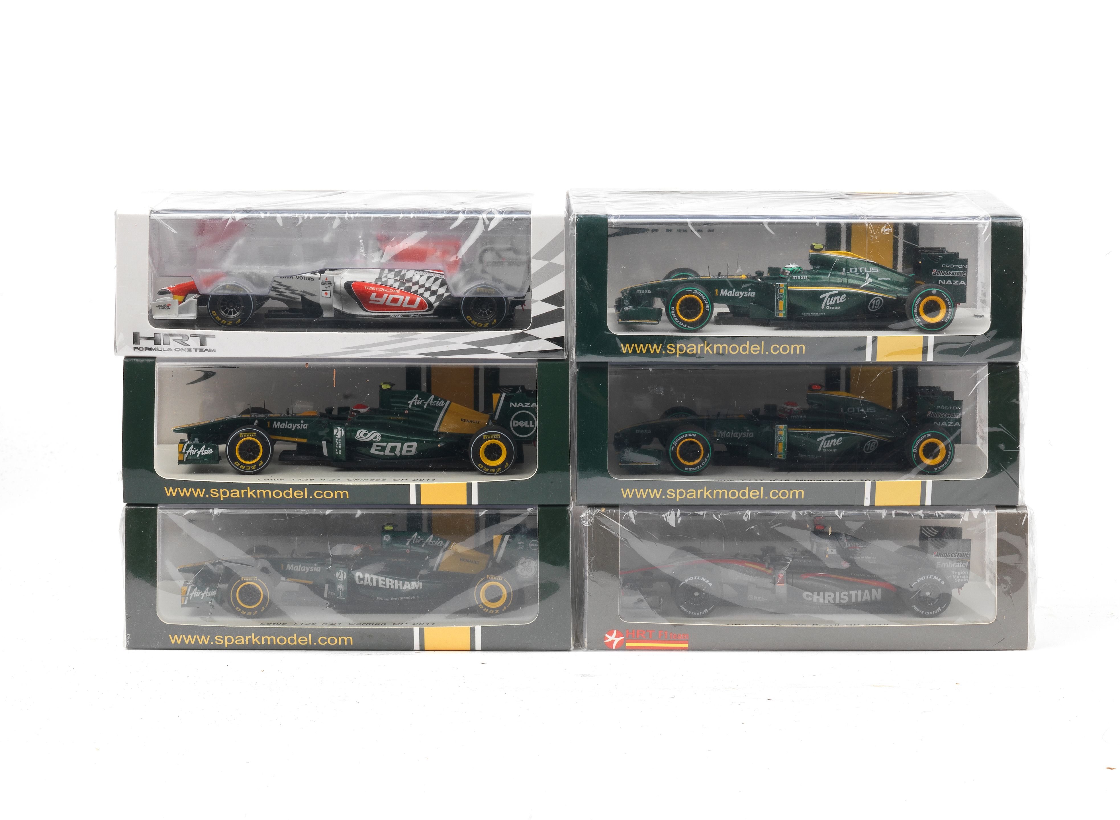 Bonhams Cars : Six boxed 1:43 scale models of 2010-2011 F1 cars, by ...