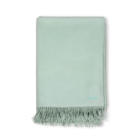 Bonhams : Hermès: a Mint Green Cashmere Shawl/Blanket