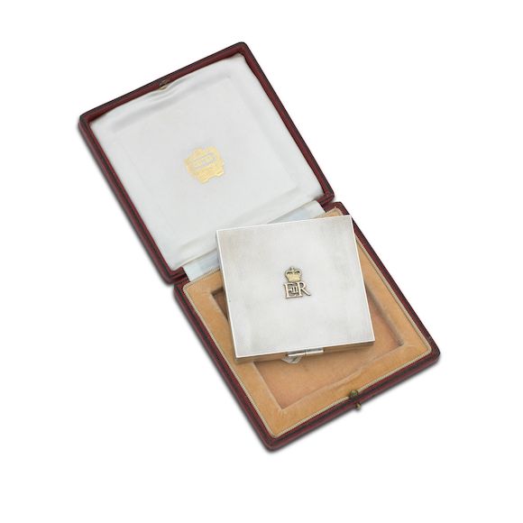 Bonhams : Royal Interest An Elizabeth II silver compact retailed by ...