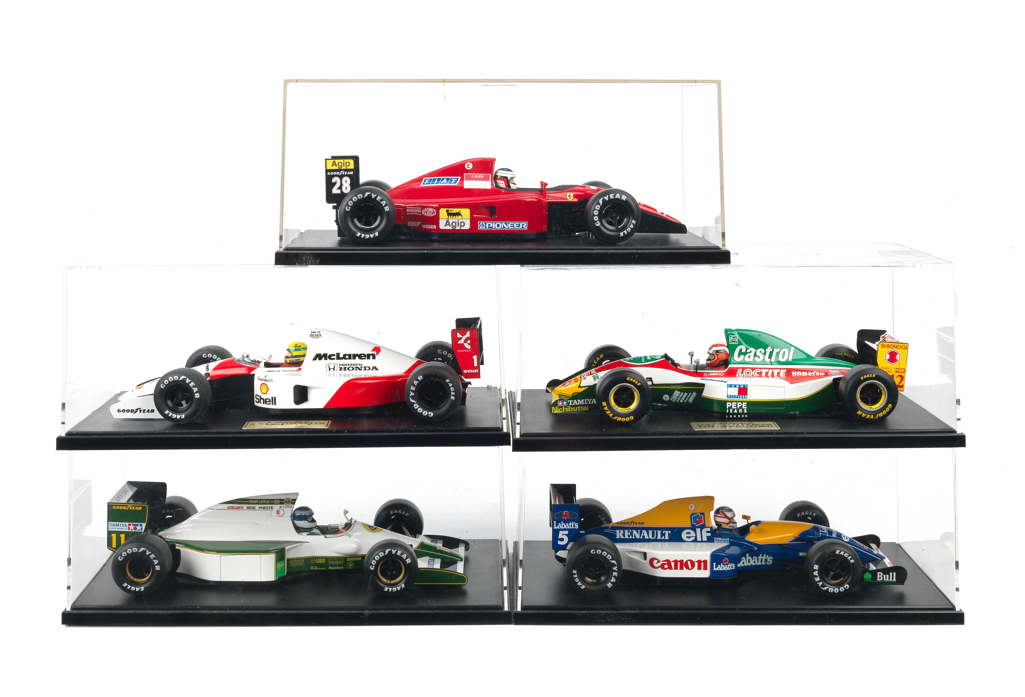 Bonhams Cars : Five 1:20 scale models of 1991/1992 Formula 1 cars, by ...