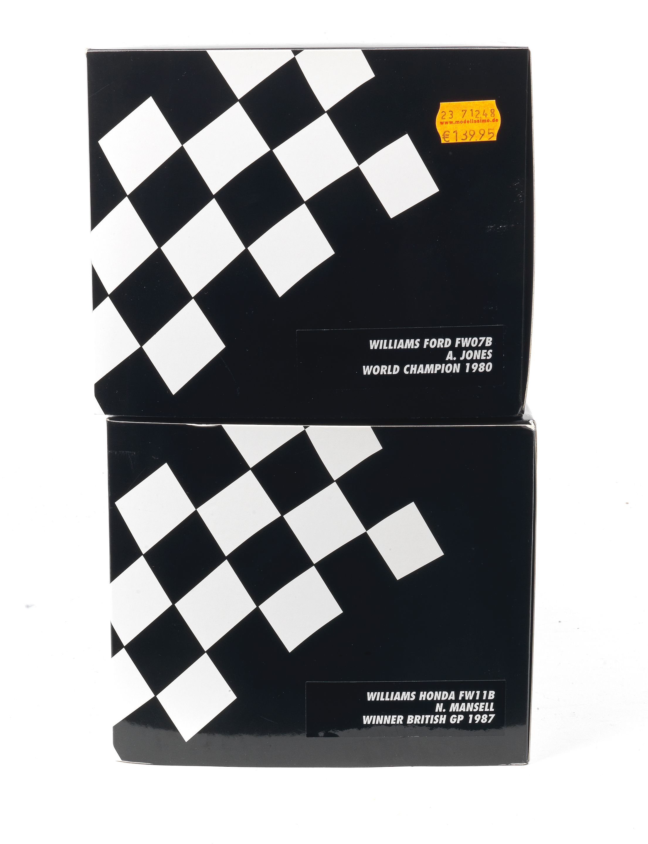 Bonhams Cars : Two boxed 1:18 scale Williams Formula 1 car models, by ...