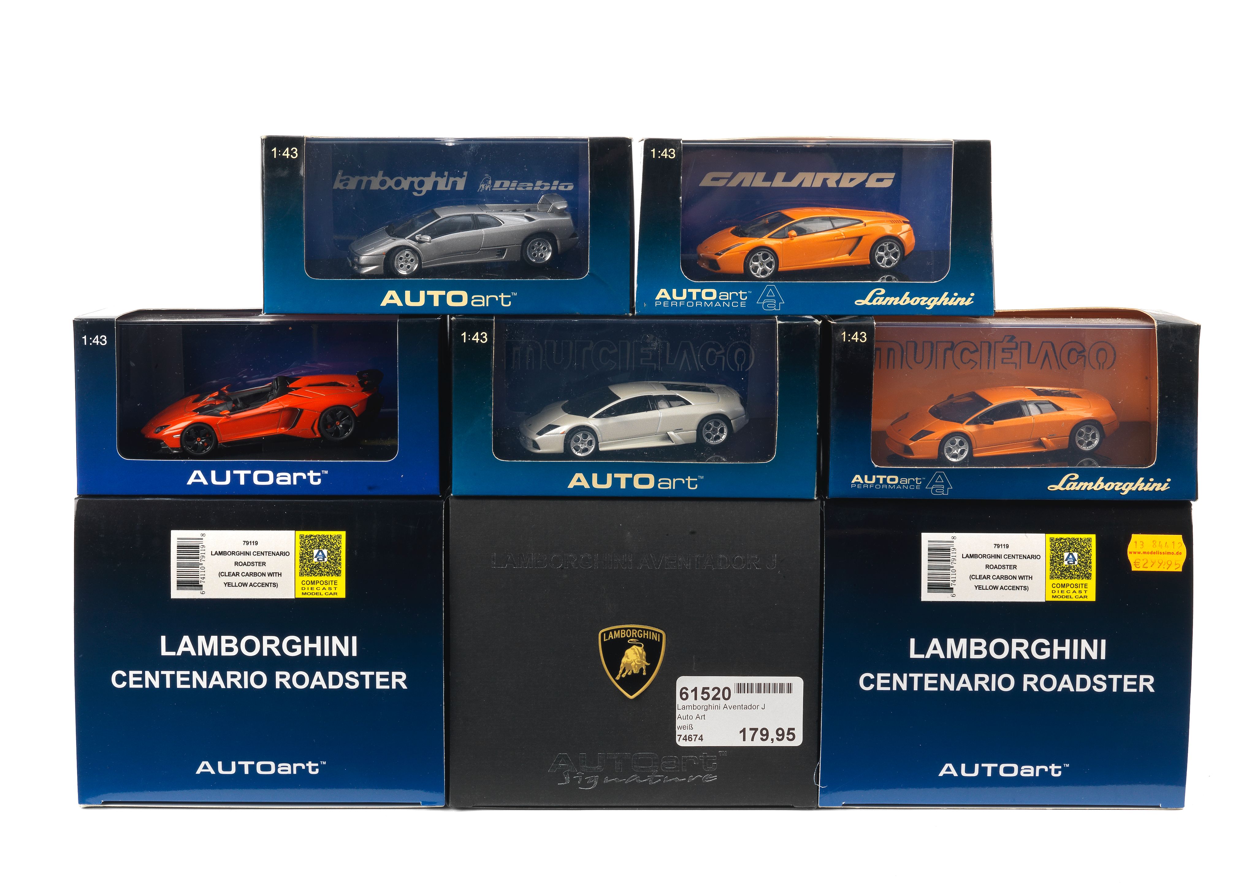 Bonhams Cars : Three boxed 1:18 scale Lamborghini car models, by ...
