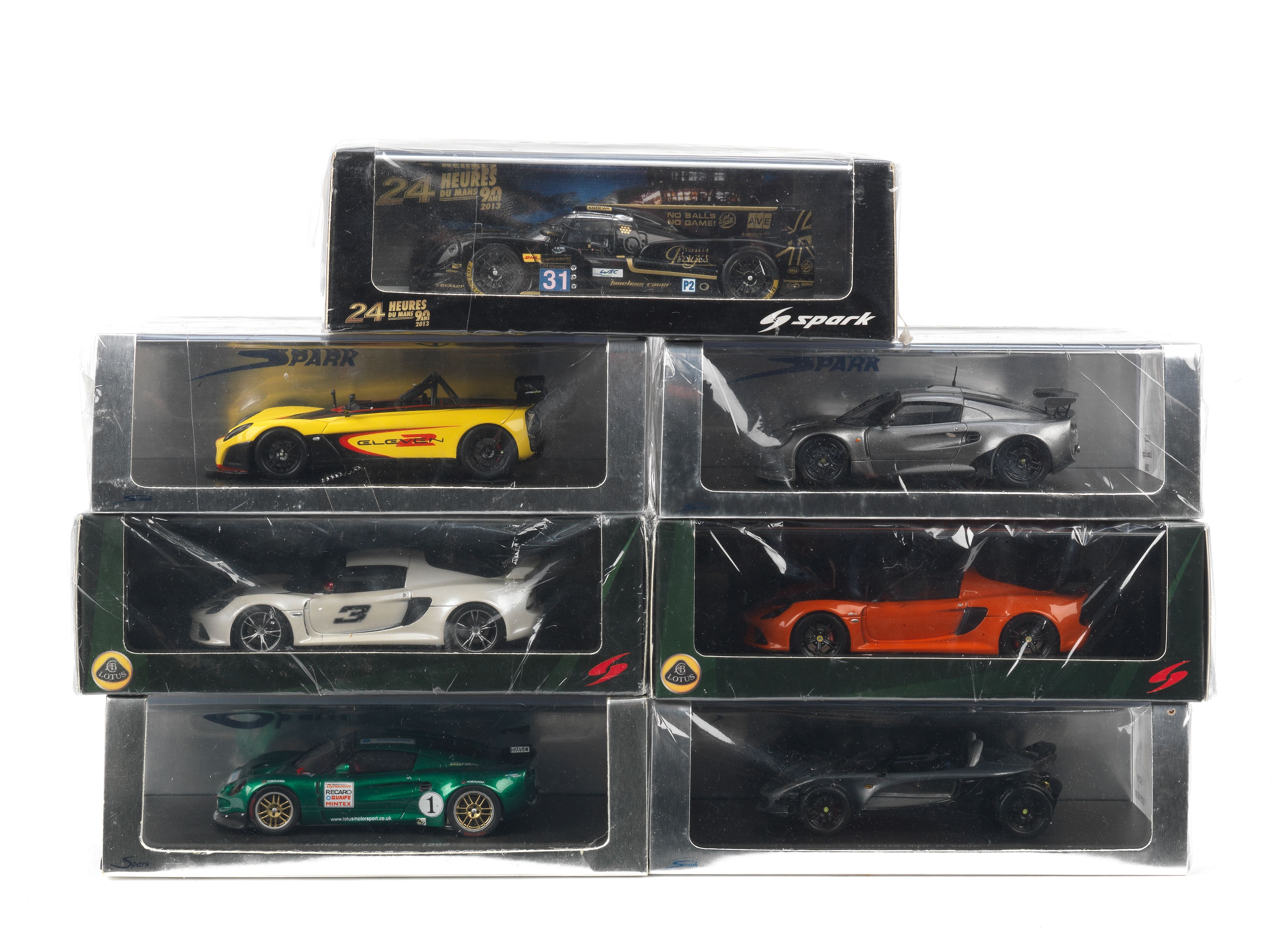 Bonhams Cars : Seven boxed 1:43 scale models of Lotus road and race ...