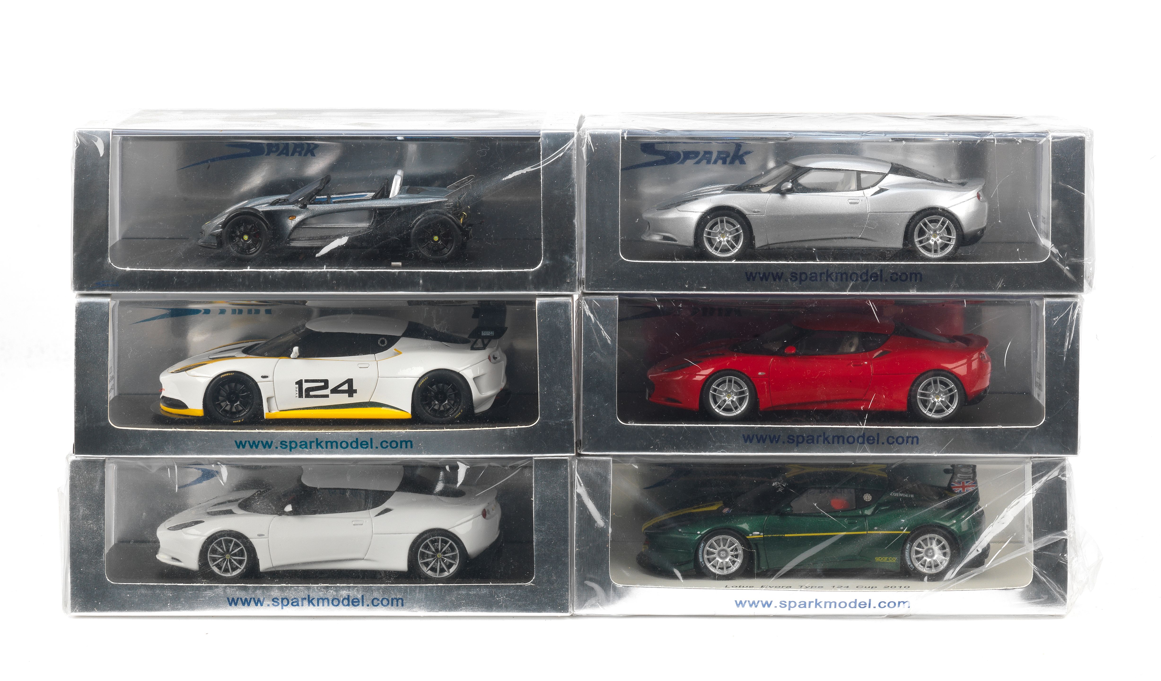 Bonhams Cars : Six boxed 1:43 scale models of 2000-2010 Lotus road and ...