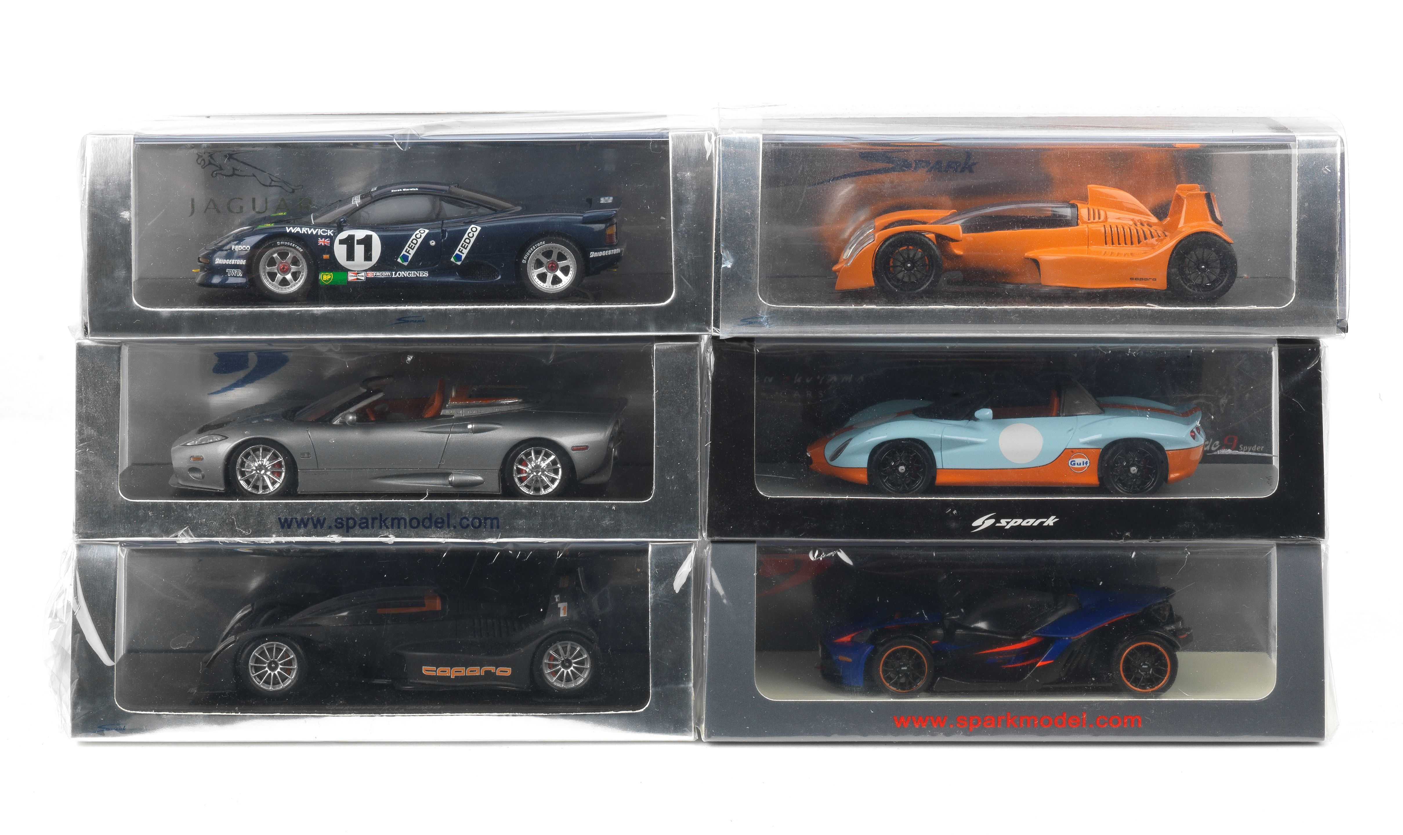 Bonhams Cars : Six boxed 1:43 scale models of road and race cars, by ...