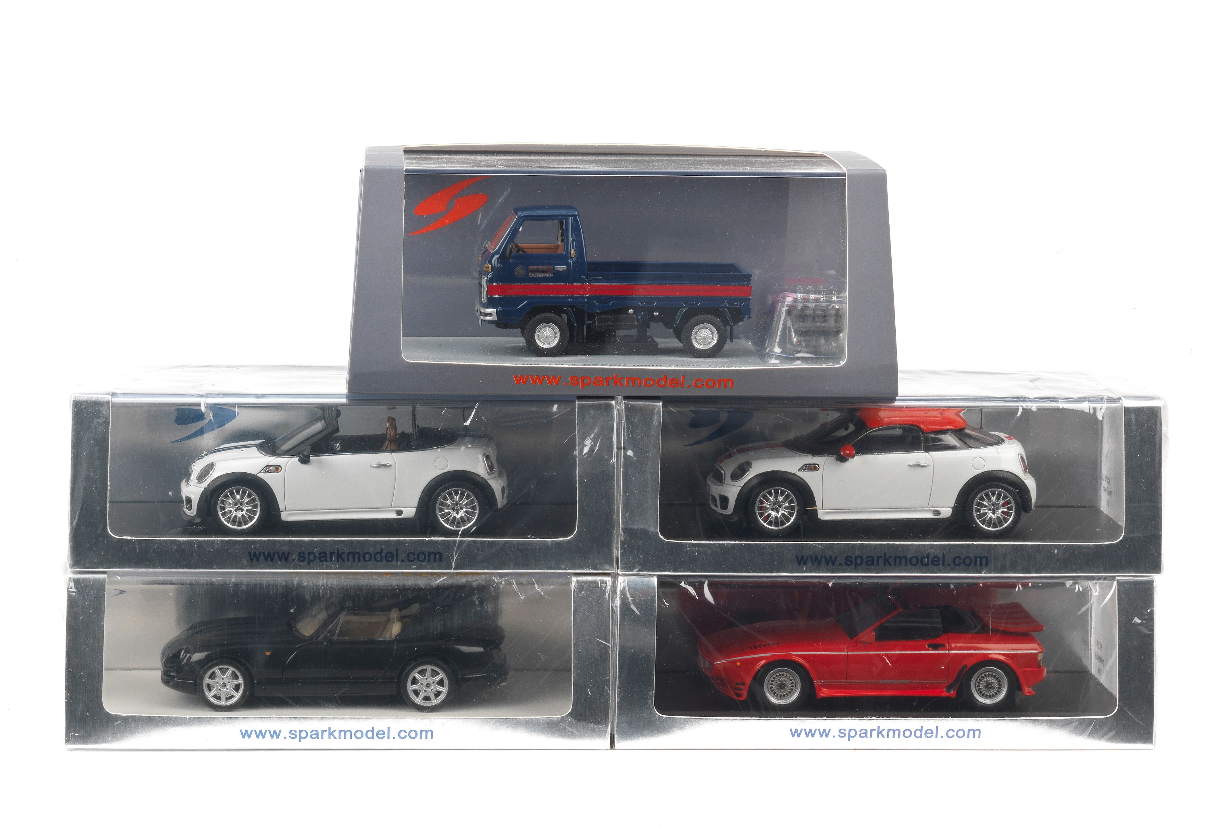 Bonhams Cars : Five boxed 1:43 scale models of road vehicles, by Spark ...