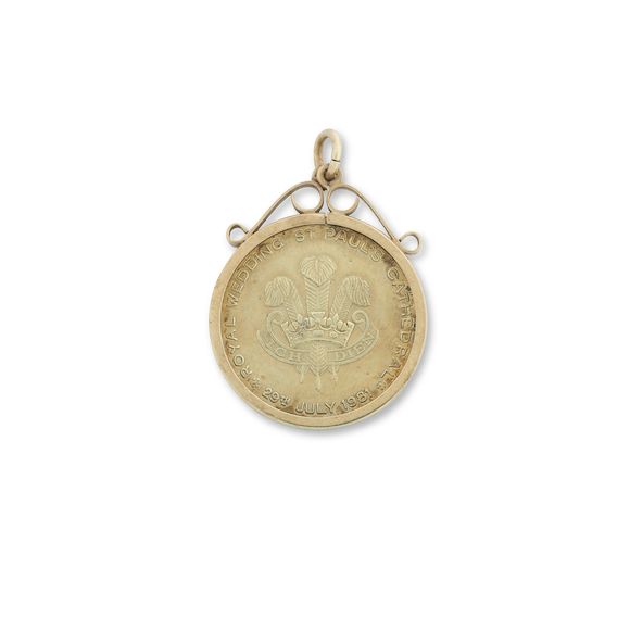 Bonhams : A 1981 Prince of Wales & Lady Diana Wedding gold medal by ...