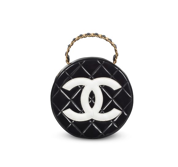 Bonhams : Chanel: a Black Round Vanity Bag Spring/Summer 1995 (includes ...