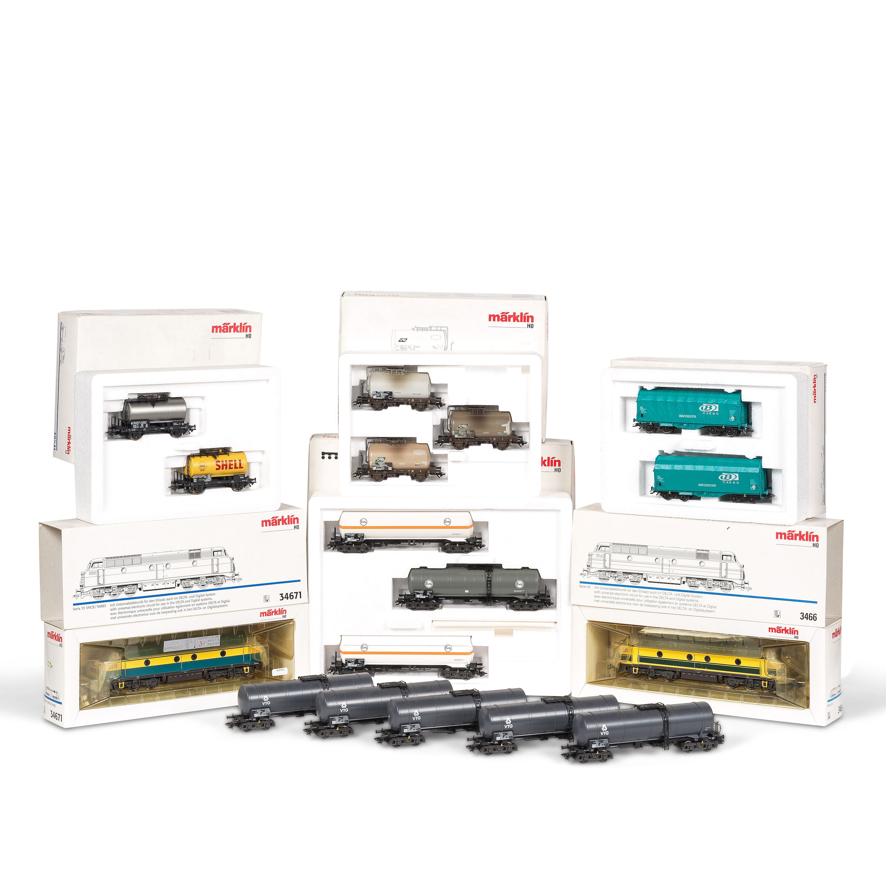 Bonhams Cars : Marklin - Freight and Goods Transport Sets - HO Scale