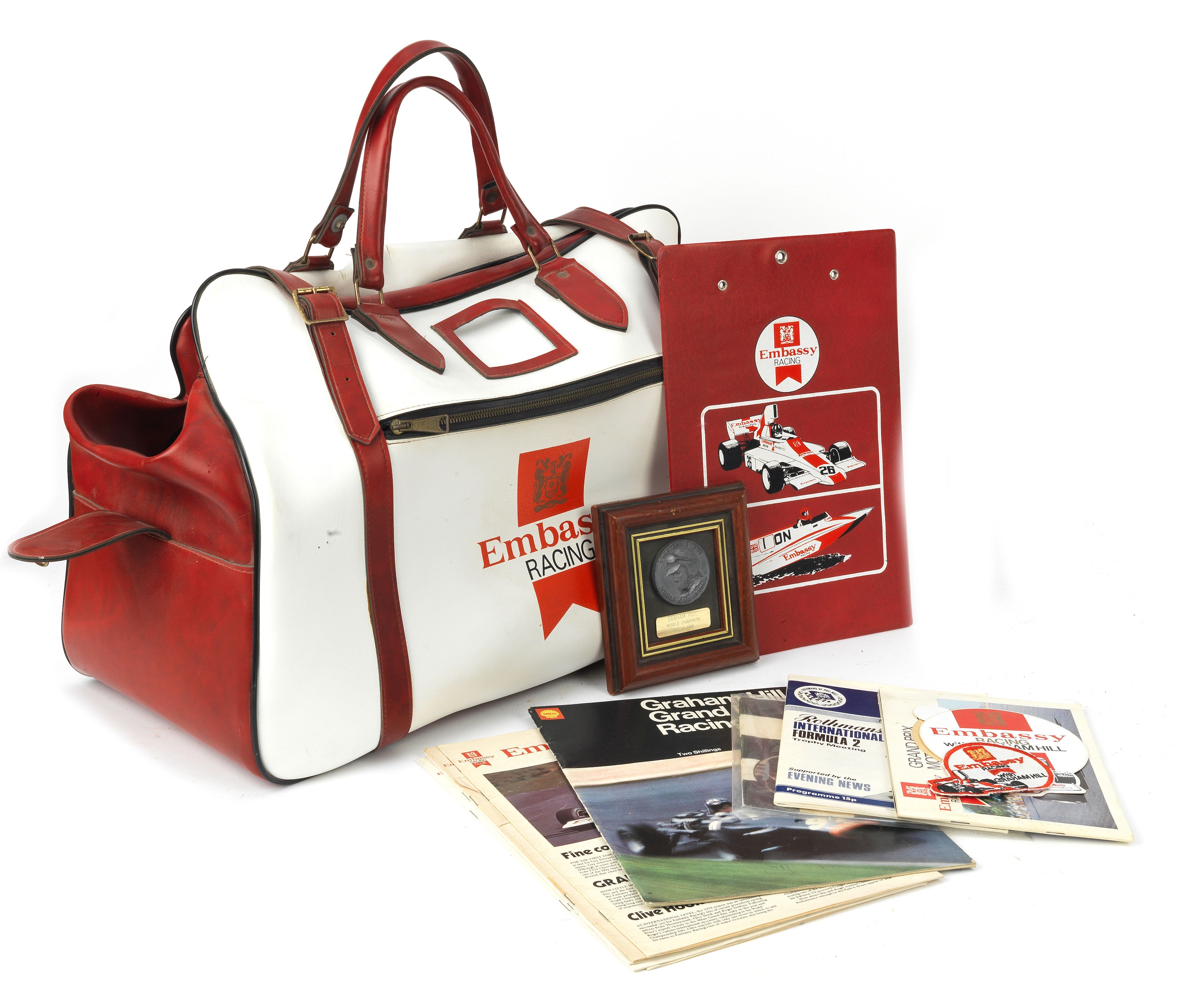 Bonhams Cars : An Embassy Racing travel bag, ((Qty))