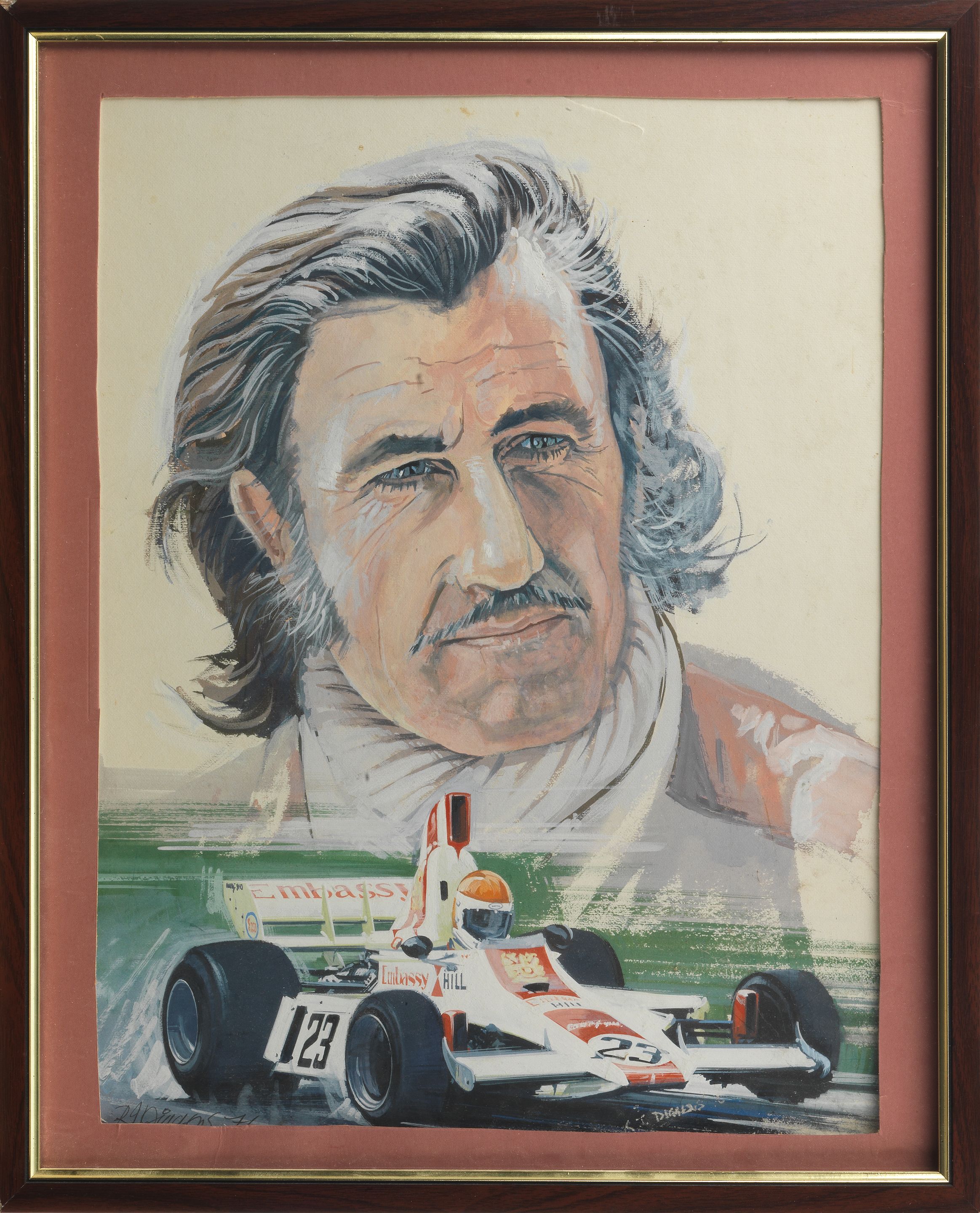 Bonhams Cars : Rodney Diggens (British 20th Century), 'Graham Hill ...