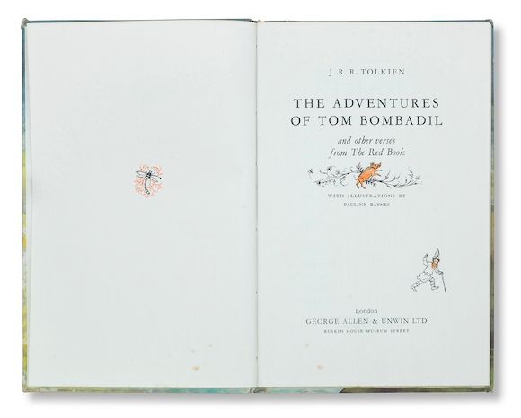 Bonhams : Tolkien (John Ronald Reul) The Adventures of Tom Bombadil ...