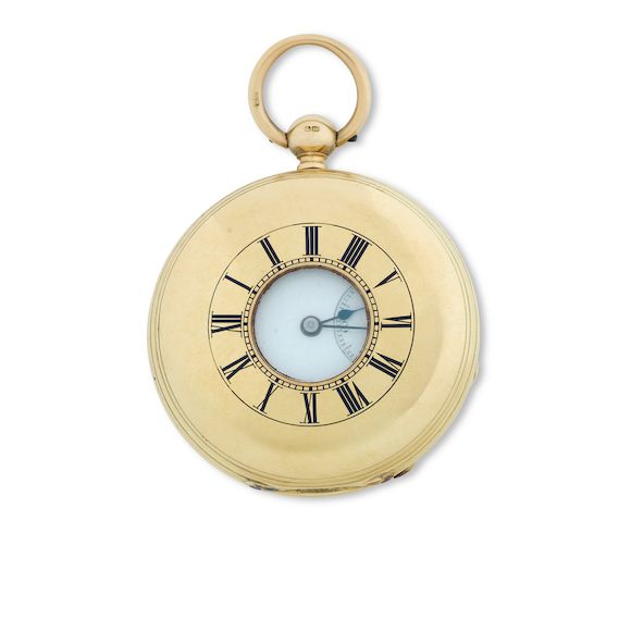 Bonhams : James Gentleman. A 18ct gold key wind half hunter pocket ...