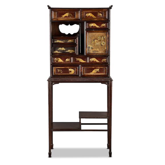 Bonhams : A French late 19th century 'Japonisme' lacquer and lacquer ...