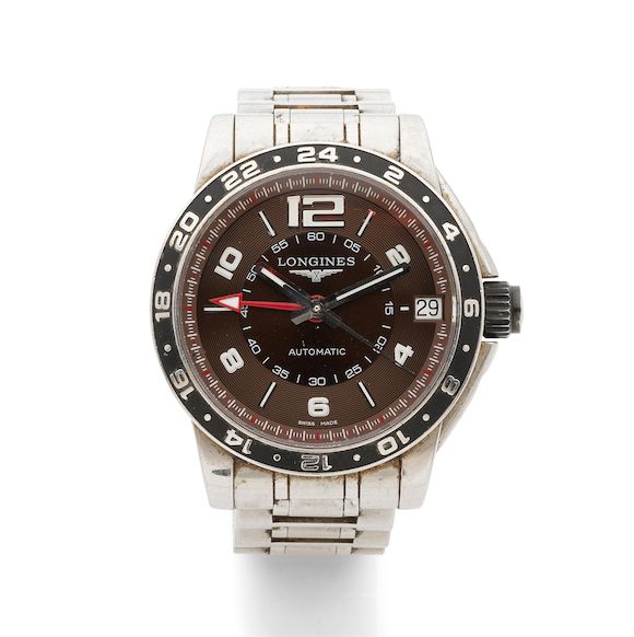 Bonhams Cornette de Saint Cyr : Longines. A stainless steel automatic ...
