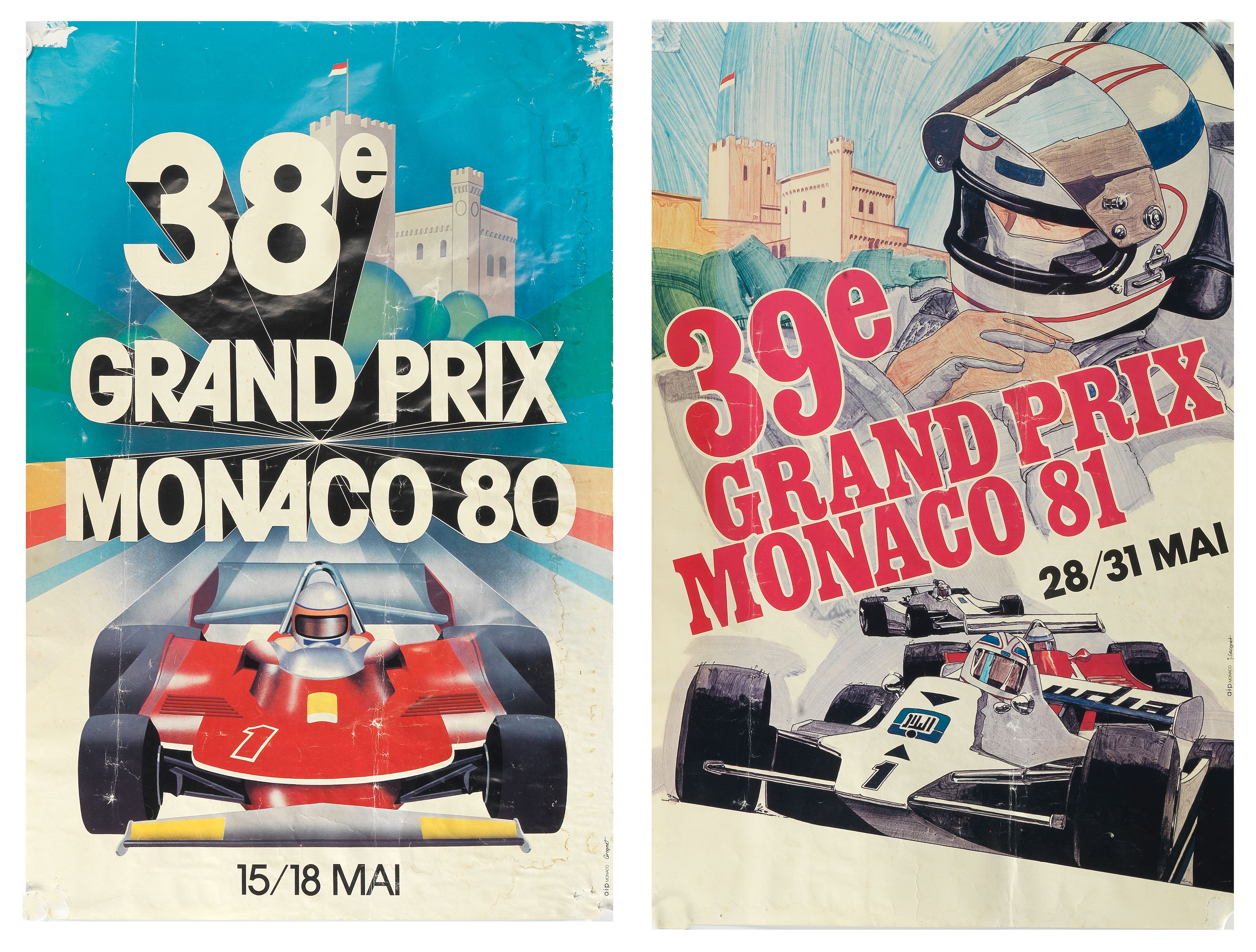 Bonhams Cars : Three original Monaco Grand Prix posters for 1980, 1981 ...