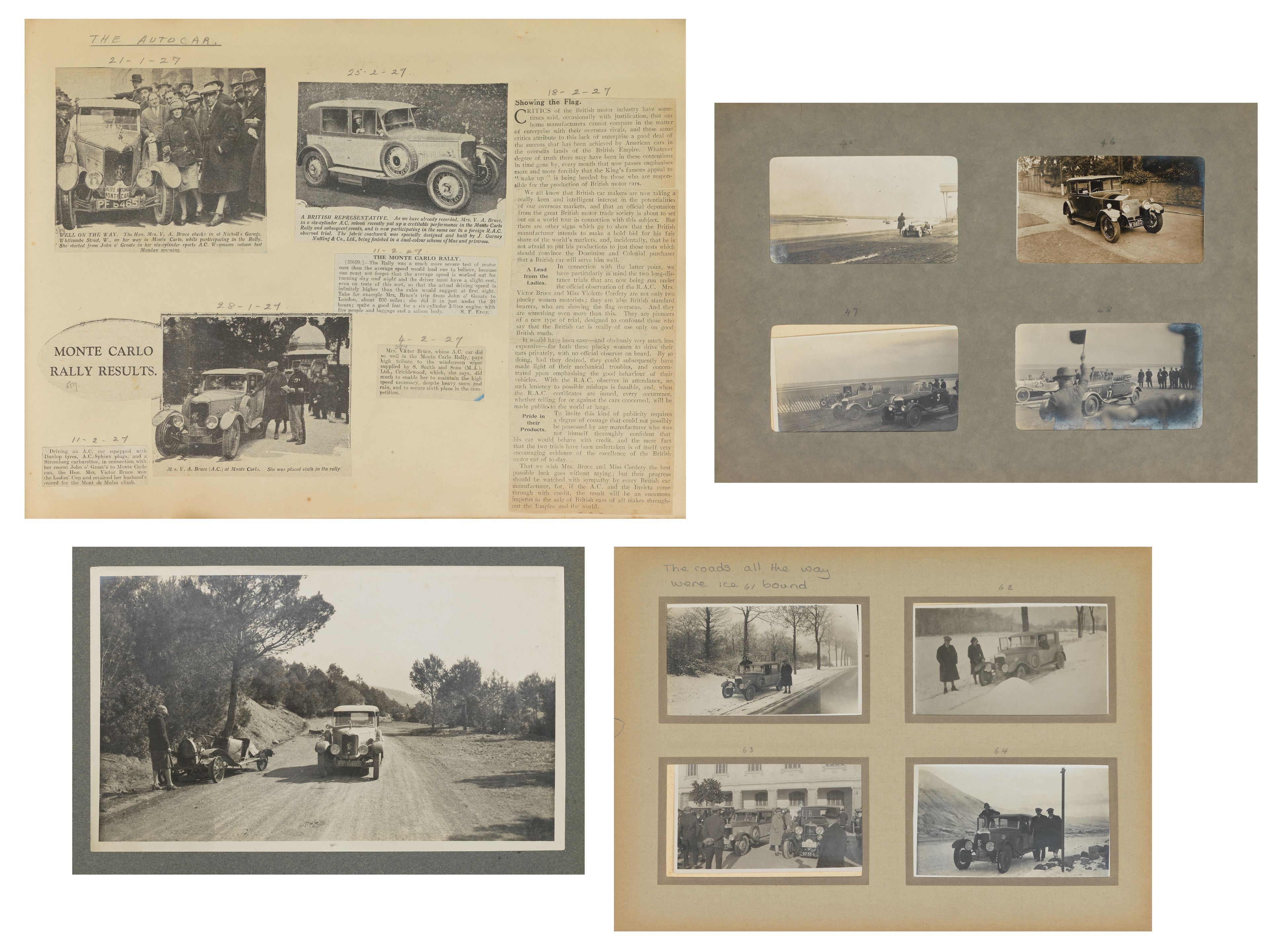 Bonhams Cars : Four photograph albums and a scrapbook relating to the ...