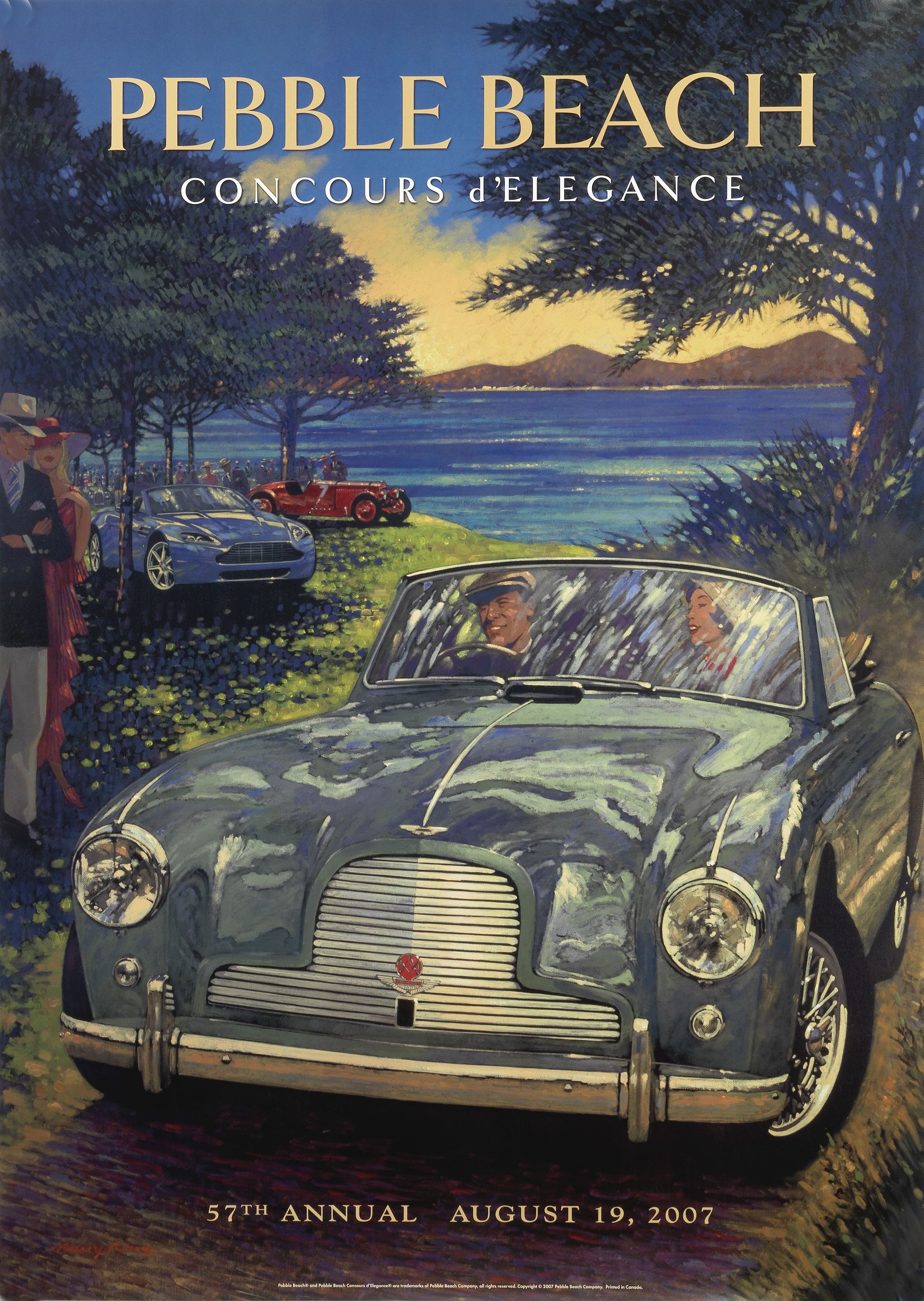 Bonhams Cars : A quantity of Pebble Beach Concours d'Elegance posters for 2007, 2009, 2011 and ...