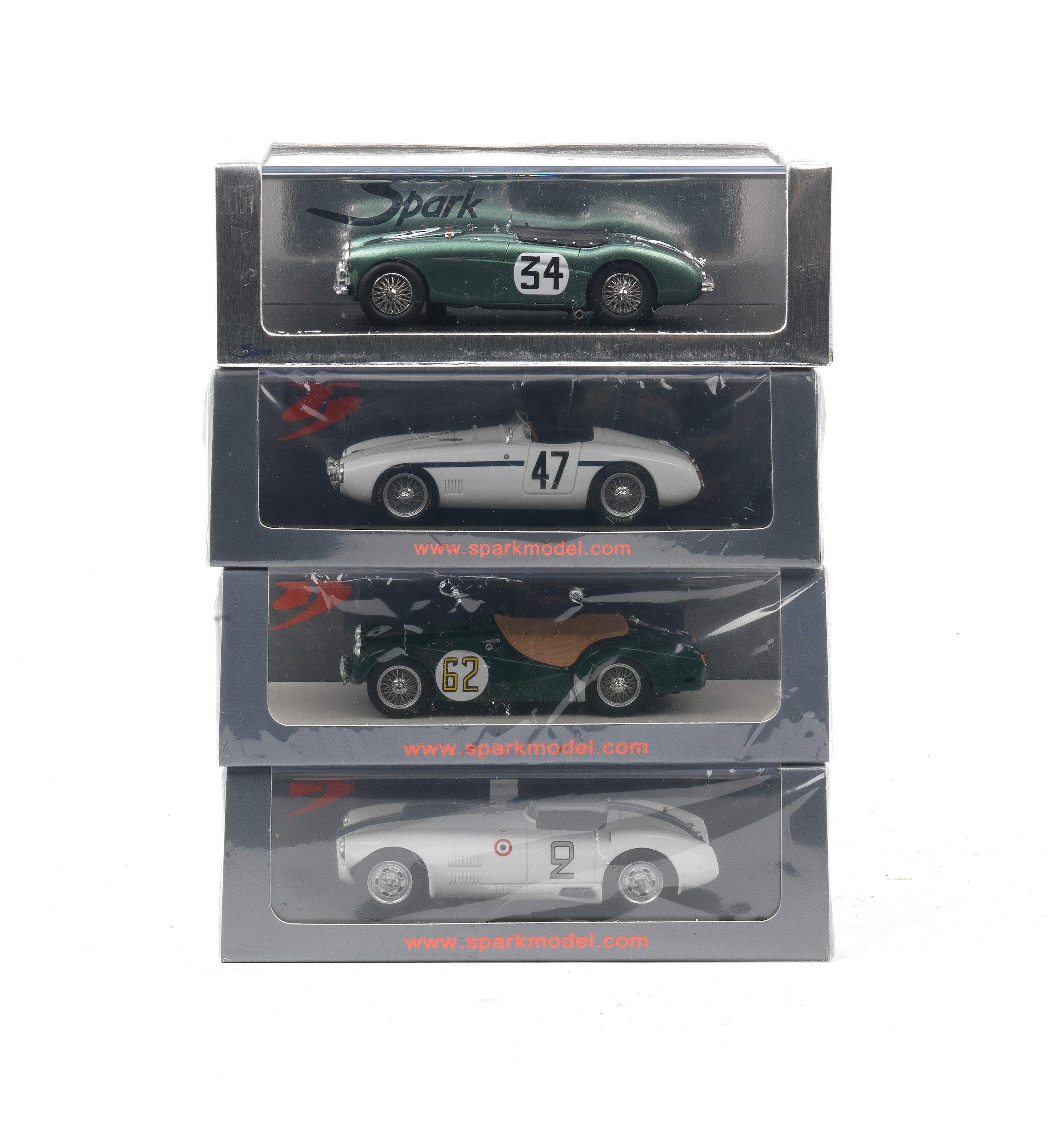 Bonhams Cars : Four boxed 1:43 scale models of 1953-1954 Le Mans cars ...